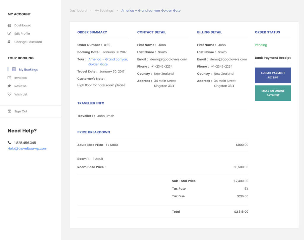 Customer – Bookings – moroccotravellers